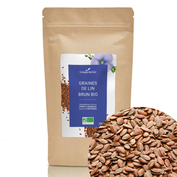 LEN BRĄZOWY - SIEMIĘ LNIANE nasiona 250 g, OL423, Compagnie des Sens ...
